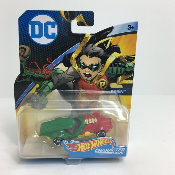 Hot Wheels | Toys | Hot Wheels Character Cars Robin Dc Comics Race Car ...